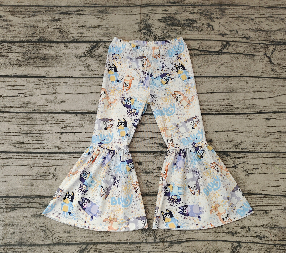 P0370 Cartoon Blue Dog Girl's Pants – Amy yu garments wholesale