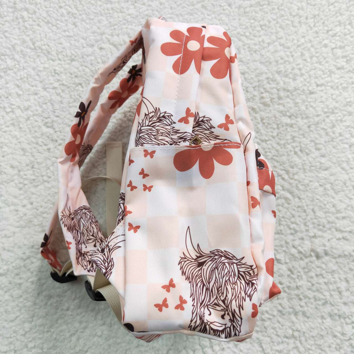 BA0074 Cow Flower Backpack Bag – Amy yu garments wholesale