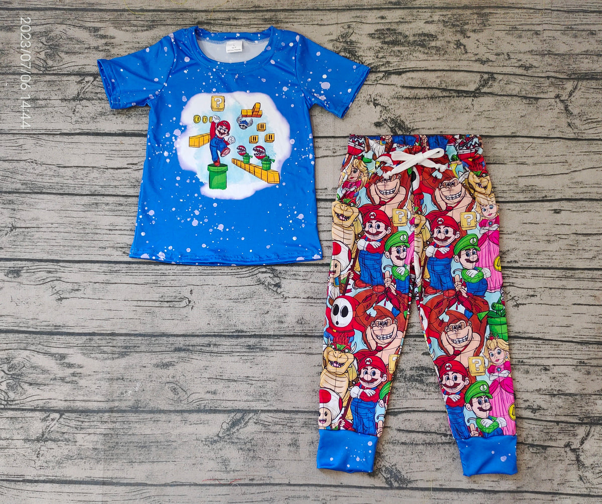 SALE BSPO0142 Cartoon Blue Boy's Set – Amy yu garments wholesale