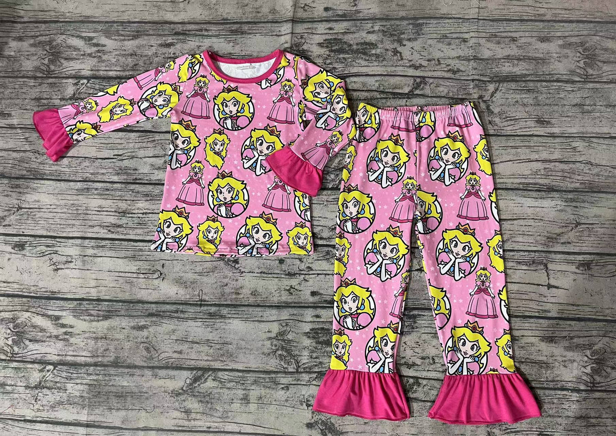 SALE GLP0611 Princess Pink Girl's Pajamas Set – Amy yu garments wholesale