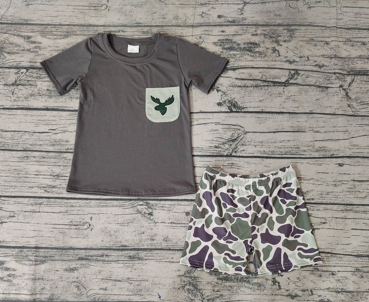BSSO0303 Hunting Camo Boy Shorts Set – Amy yu garments wholesale