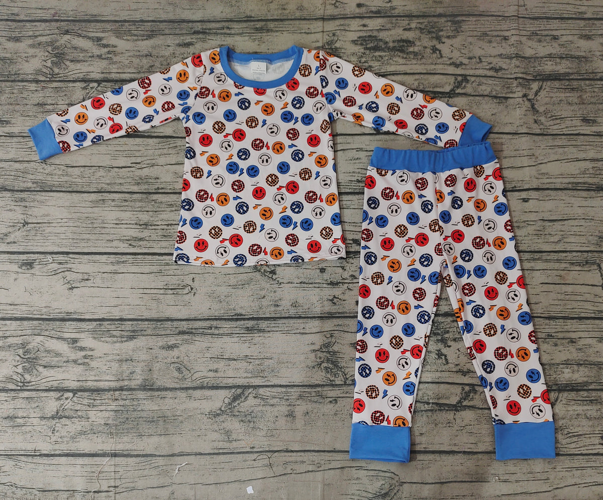 SALE BLP0371 Smiley face Boy Pajamas Set – Amy yu garments wholesale