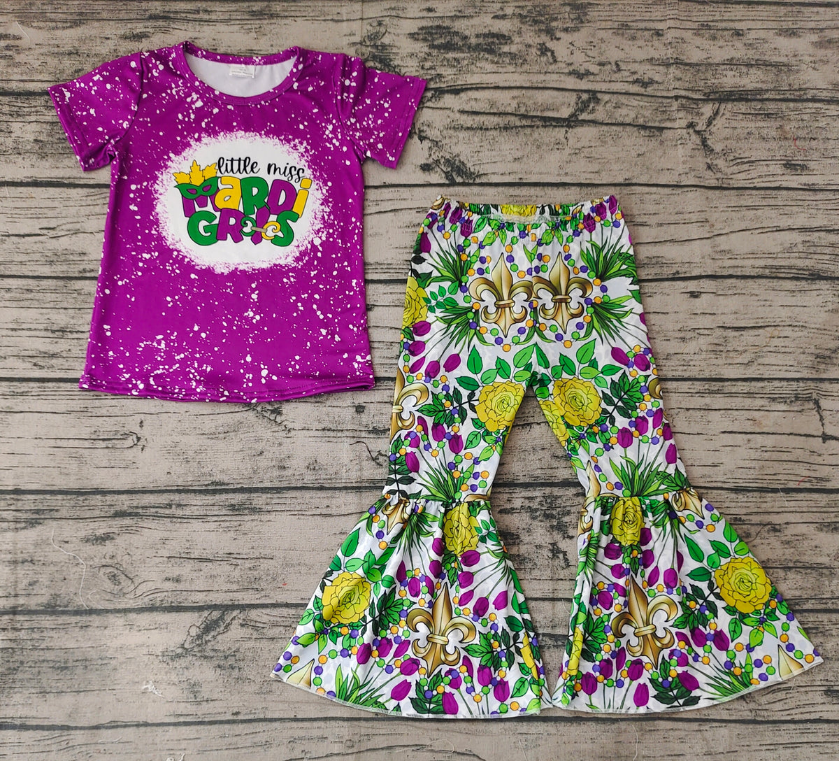 GSPO1171 Mardi Gras Flower Girls Set – Amy yu garments wholesale