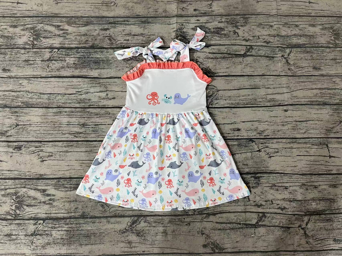 GSD0915 Ocean Sea Creature Girls Dress – Amy yu garments wholesale