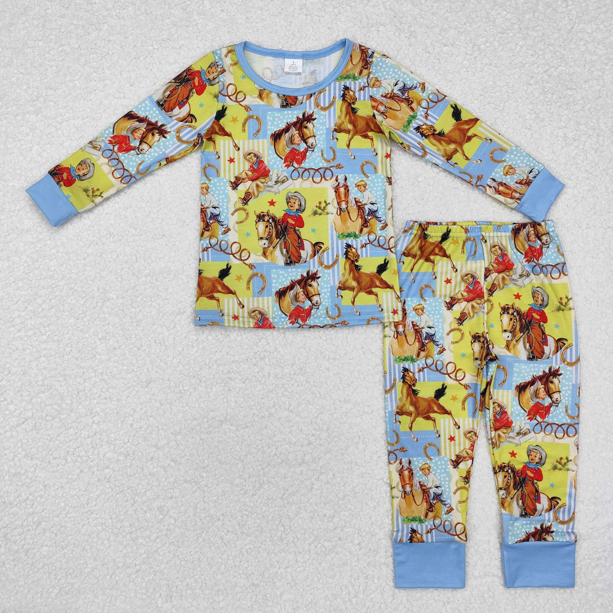 BLP0915 Bamboo Western Cowboy Boys Pajamas Set – Amy yu garments wholesale