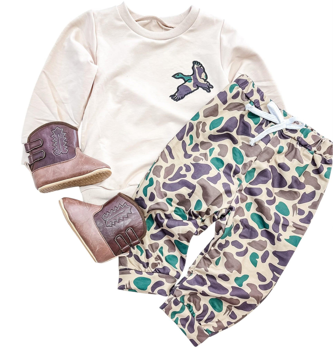 Preorder 12.05 MOQ 5 pcs Mallard Ducks Camo Boys Set – Amy yu garments ...
