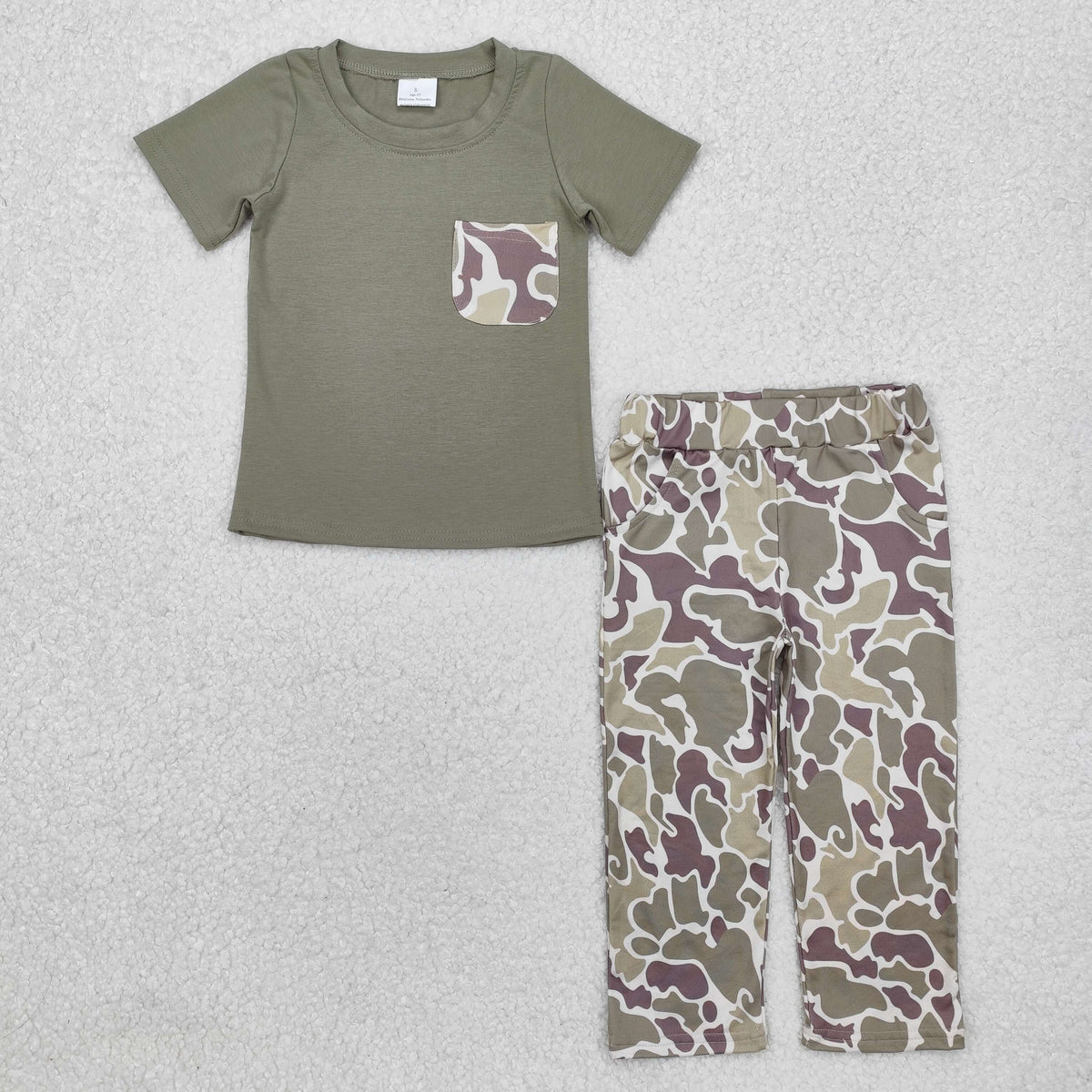 BSPO0521 Hunting Camo Green Boys Set – Amy yu garments wholesale