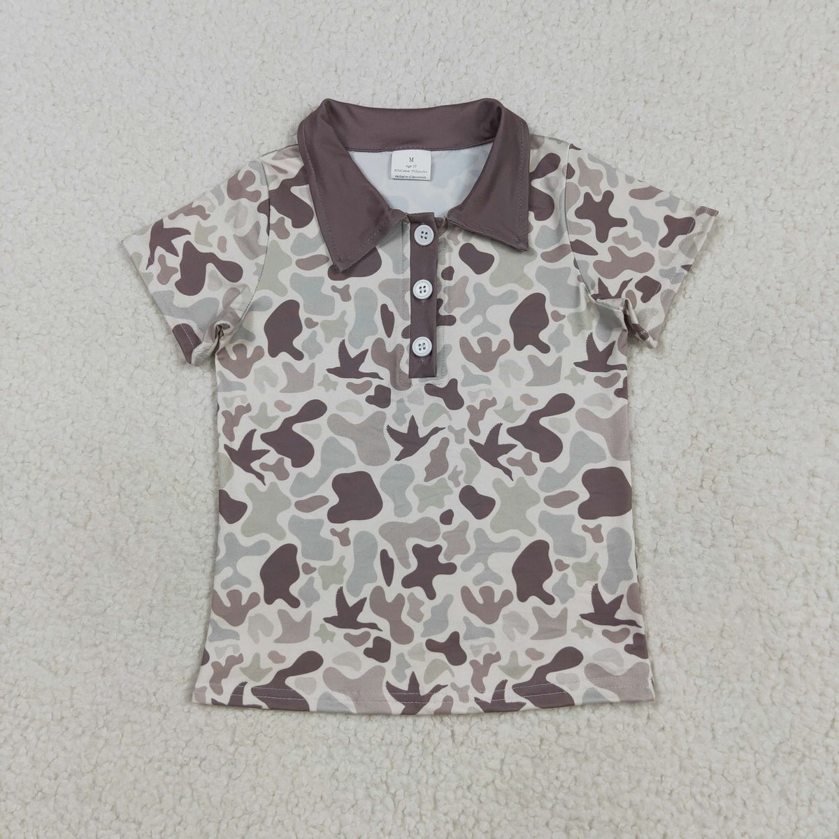 BT1261 Hunting Mallard Ducks Camo Kids Boys Polo Shirt Top – Amy yu ...