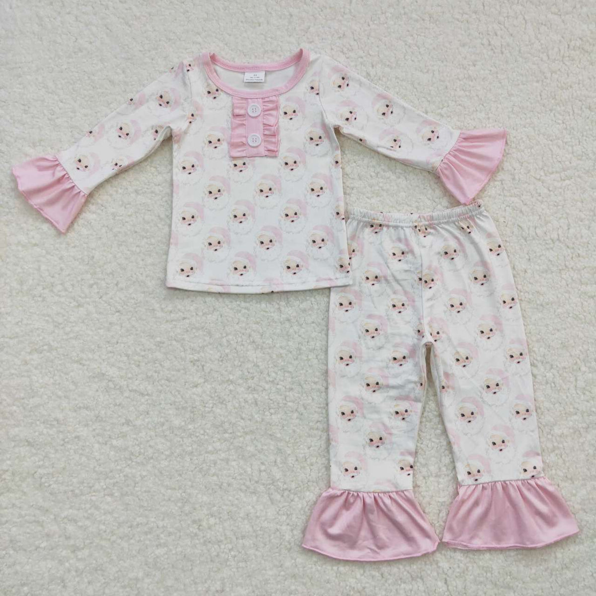 GLP0695 Santa Pink Girl's Pajamas Set – Amy yu garments wholesale