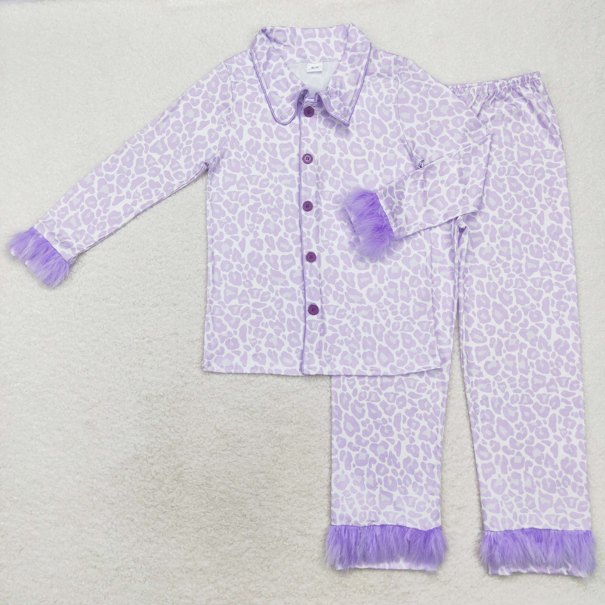 GLP1259/GLP1263 Feather Purple Leopard Mommy and me Family Matching Cl ...
