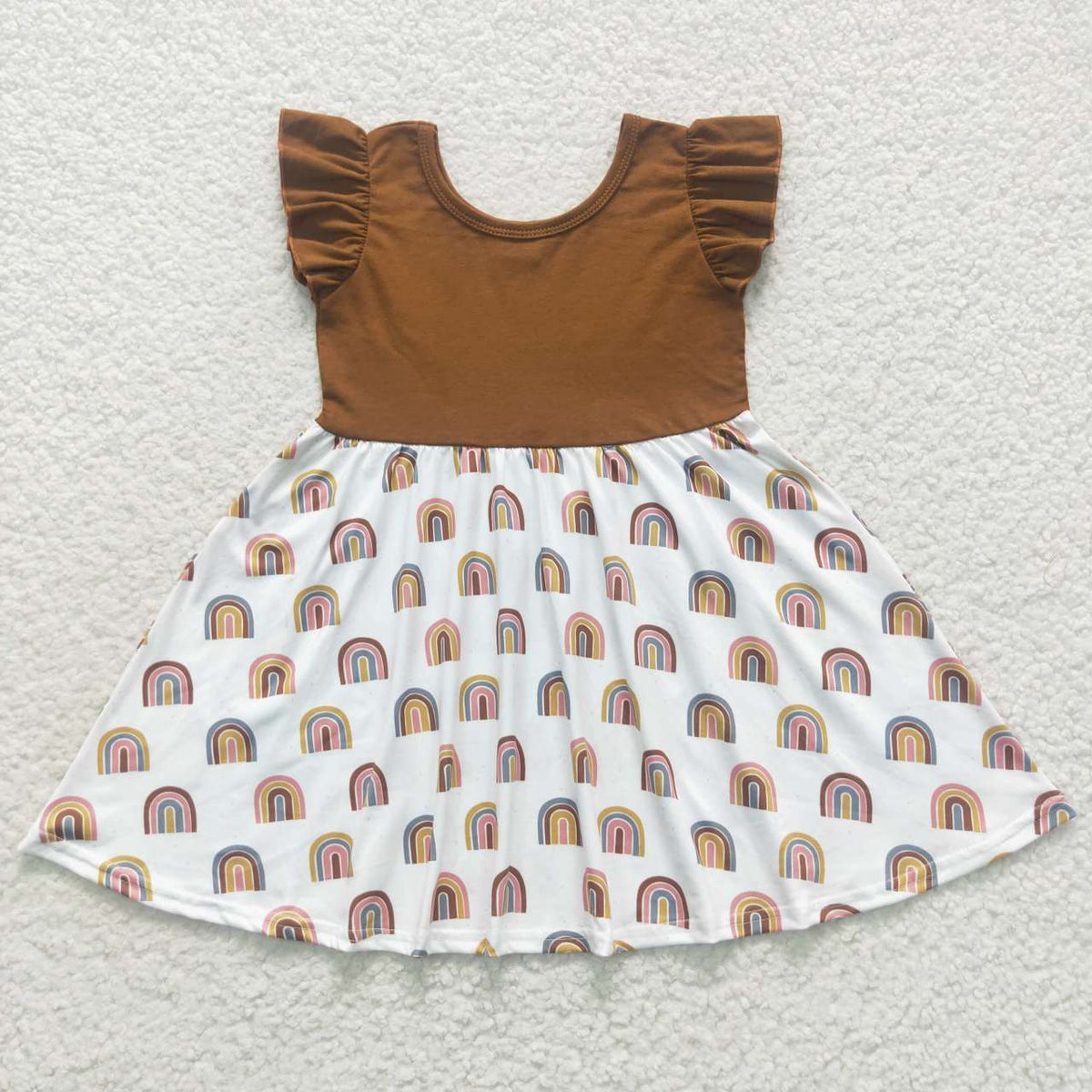 GSD0443 Rainbow Turmeric Girl's Dress – Amy yu garments wholesale