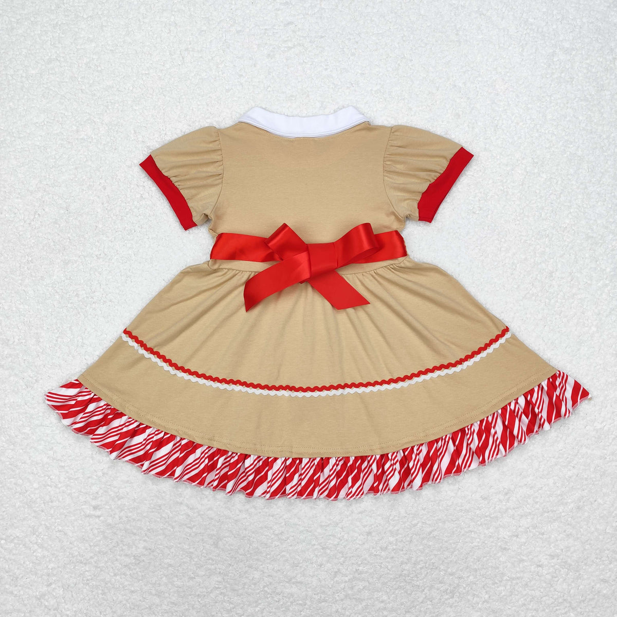 GSD1389 Christmas Turmeric Red Girls Dress – Amy yu garments wholesale