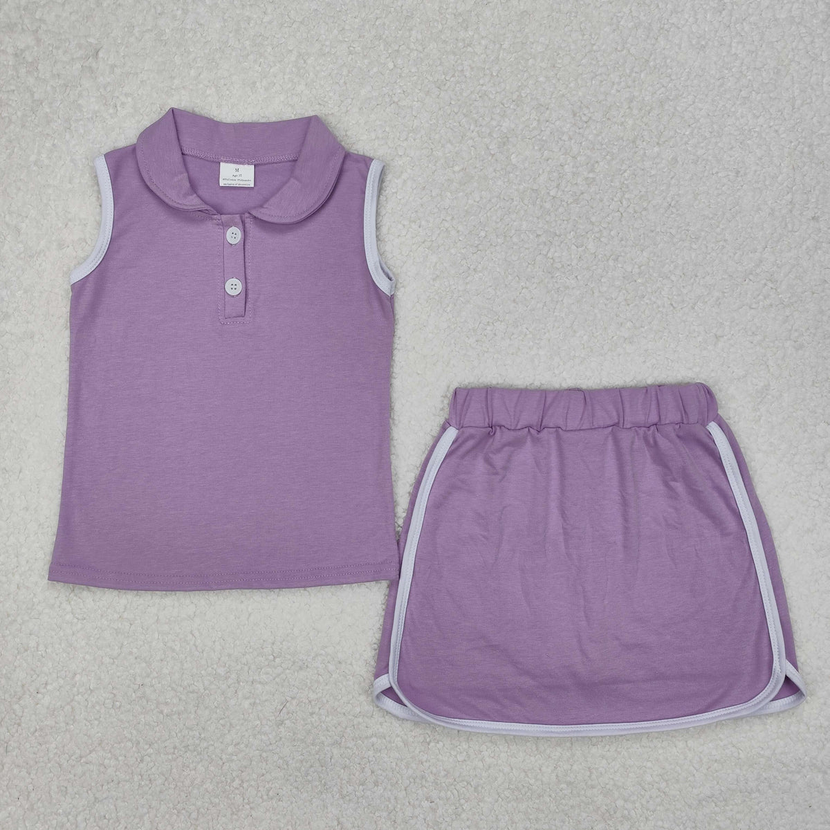 Girls Cotton Cheer Skorts Outfits Sister Matching Clothes – Amy yu ...