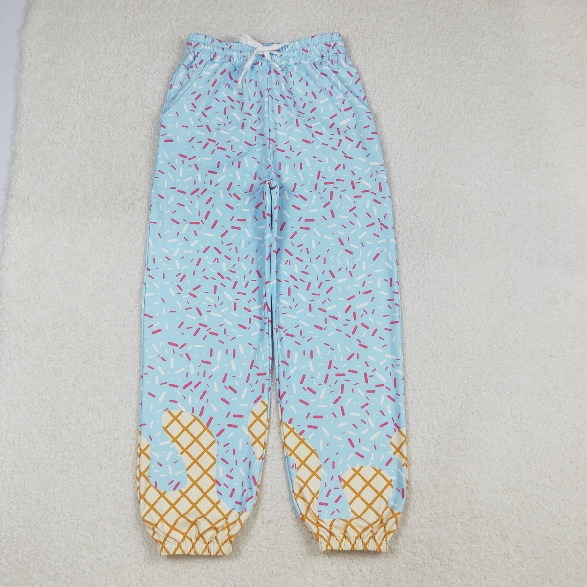 P0808 Ice Cream Drip Sprinkles Blue Adult's Jogger Pants – Amy yu ...
