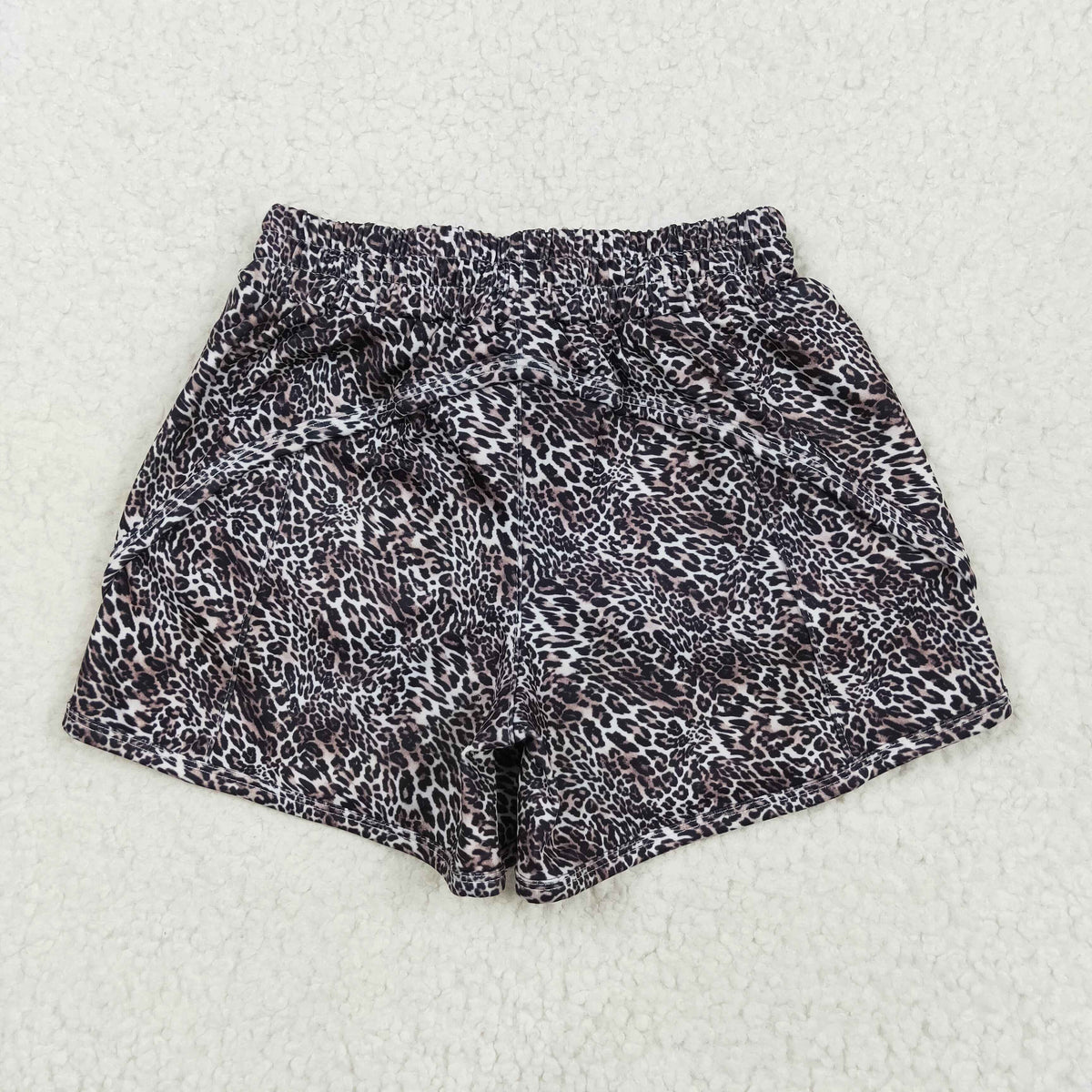 SS0480 Leopard Yoga Girl's Sports Shorts – Amy yu garments wholesale