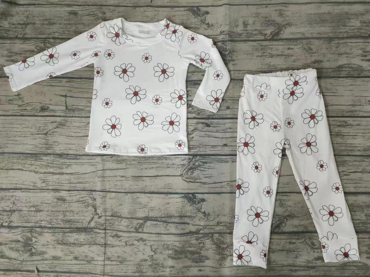 SALE GLP0196 New White Flower Cute Girl's Set Pajamas – Amy yu garments ...