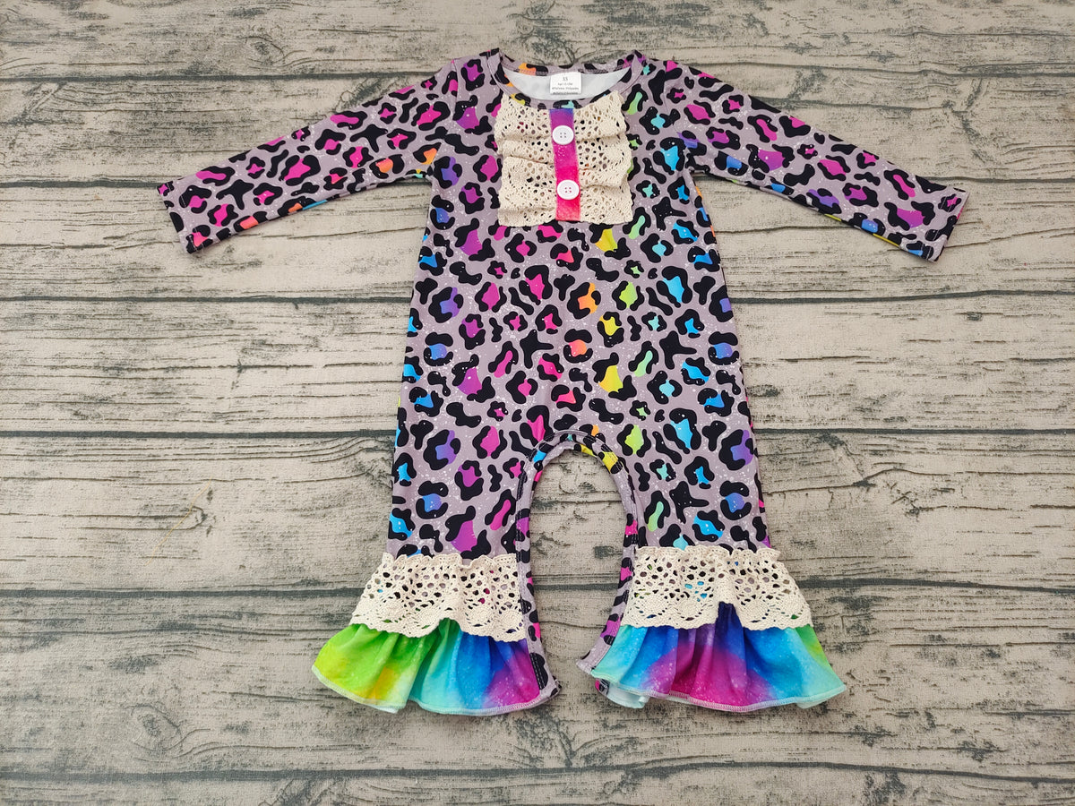 Colorful Leopard Baby Cute Girl's Romper – Amy yu garments wholesale