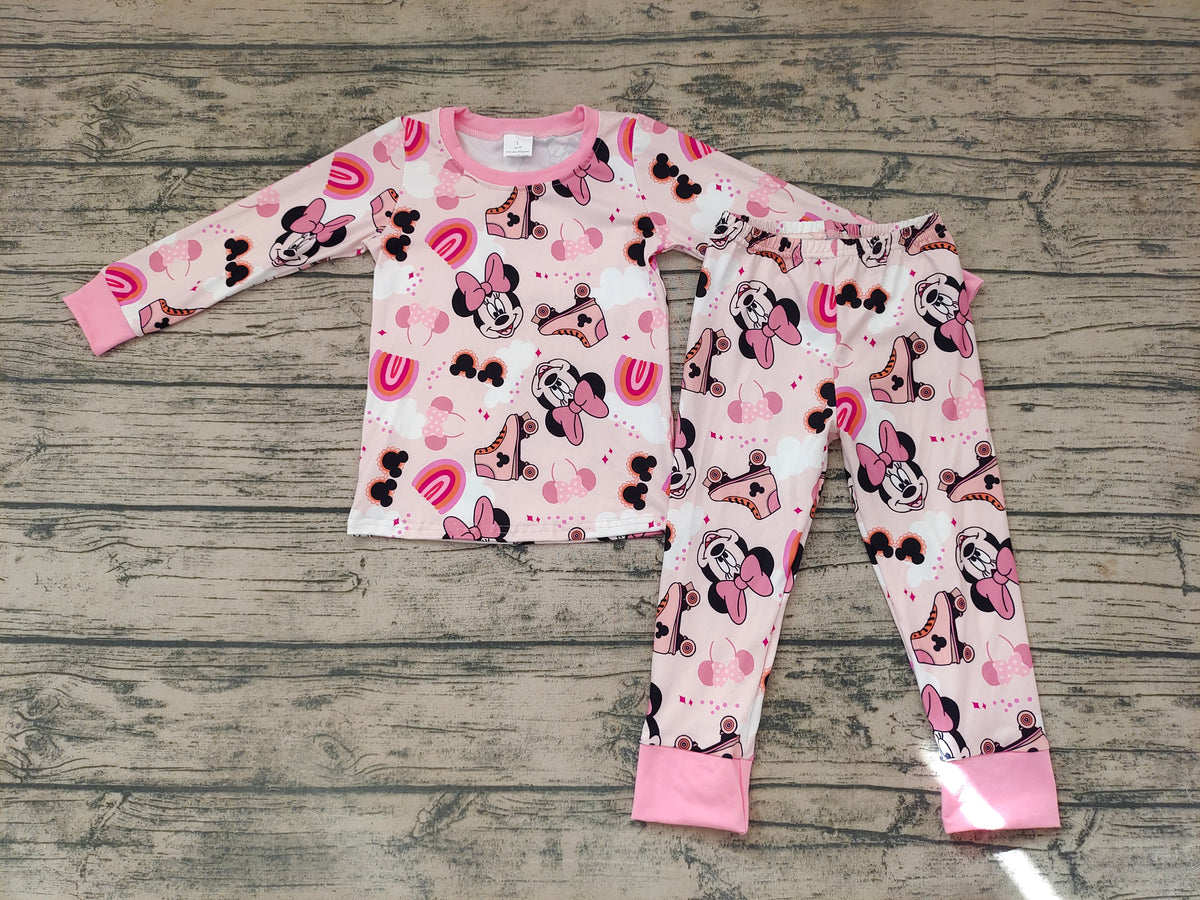 SALE GLP0348 New Rainbow Cartoon Shoes Pink Girl's Set Pajamas – Amy yu ...