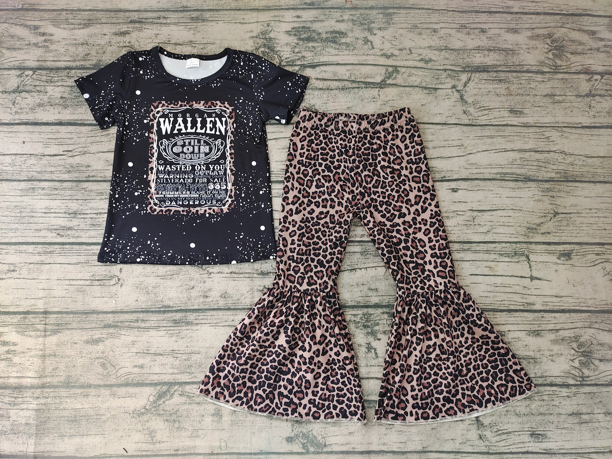 SALE GSPO0227 New Singer Leopard Black Girl's Set – Amy yu garments ...