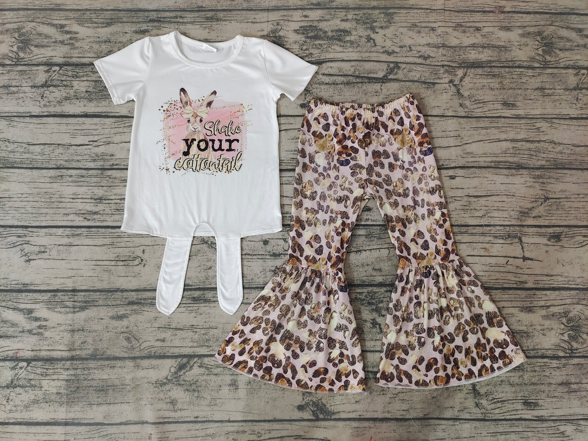 GSPO0354 Easter Shake your Leopard Rabbit Girl's Set – Amy yu garments ...
