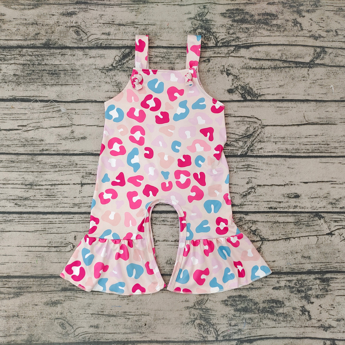 SR0379 Colorful Leopard Girl's Jumpsuit – Amy yu garments wholesale